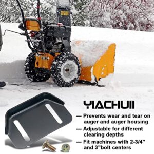 YiaChuii Snow Blower Skid Plate Shoes for MTD OEM-784-5580, 2 PCS Black Height Adjust Skid Shoe with Mounting Hardware Replace for 784-5580-0637 Snow Thrower, Stens 780-420(Black)