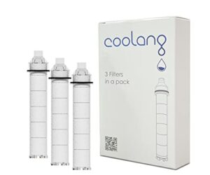 coolang sediment filter - exclusive fit for coolang shower heads, efficient particulate removal, hassle-free 3-pack replacement, nsf certified stability, lasts 1-2 months - crafted in korea.