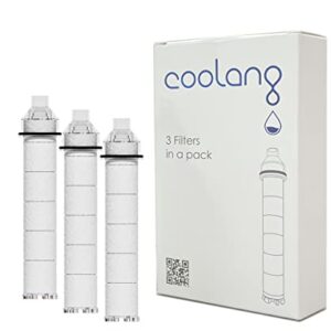 Coolang Sediment Filter - Exclusive Fit for Coolang Shower Heads, Efficient Particulate Removal, Hassle-Free 3-Pack Replacement, NSF Certified Stability, Lasts 1-2 Months - Crafted in Korea.