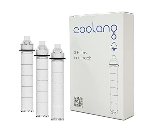 Coolang Sediment Filter - Exclusive Fit for Coolang Shower Heads, Efficient Particulate Removal, Hassle-Free 3-Pack Replacement, NSF Certified Stability, Lasts 1-2 Months - Crafted in Korea.