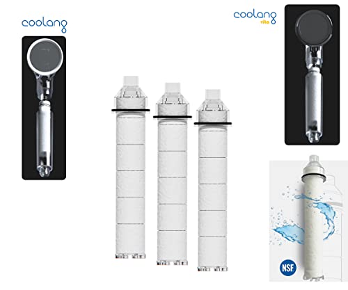 Coolang Sediment Filter - Exclusive Fit for Coolang Shower Heads, Efficient Particulate Removal, Hassle-Free 3-Pack Replacement, NSF Certified Stability, Lasts 1-2 Months - Crafted in Korea.