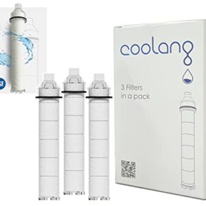 Coolang Sediment Filter - Exclusive Fit for Coolang Shower Heads, Efficient Particulate Removal, Hassle-Free 3-Pack Replacement, NSF Certified Stability, Lasts 1-2 Months - Crafted in Korea.