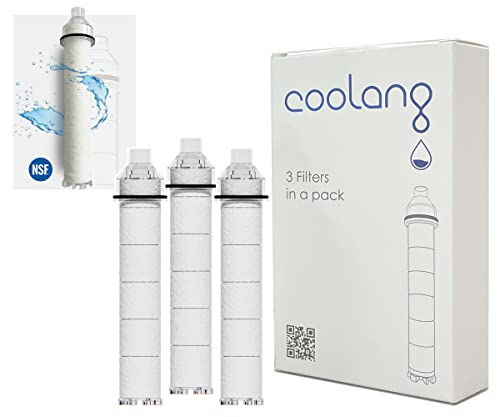 Coolang Sediment Filter - Exclusive Fit for Coolang Shower Heads, Efficient Particulate Removal, Hassle-Free 3-Pack Replacement, NSF Certified Stability, Lasts 1-2 Months - Crafted in Korea.