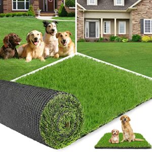 tonahutu artificial grass, professional dog pee grass 1.2in thick synthetic fake grass artificial grass mat rug carpet for garden backyard balcony fake grass party wedding christmas rug (3ft*5ft)