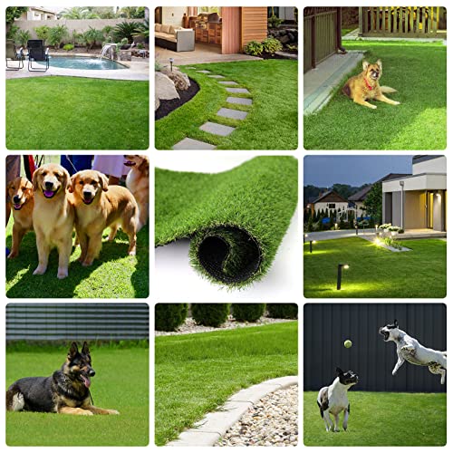 TONAHUTU Artificial Grass, Professional Dog Pee Grass 1.2in Thick Synthetic Fake Grass Artificial Grass Mat Rug Carpet for Garden Backyard Balcony Fake Grass Party Wedding Christmas Rug (3FT*5FT)