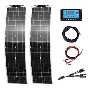 flp 400w 12v portable bendable solar panel battery charger kit 2x200watt 12 volt monocrystalline pv module for car rv marine boat caravan off grid system