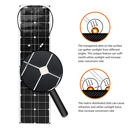 FLP 400W 12V Portable Bendable Solar Panel Battery Charger Kit 2x200Watt 12 Volt Monocrystalline PV Module for Car RV Marine Boat Caravan Off Grid System