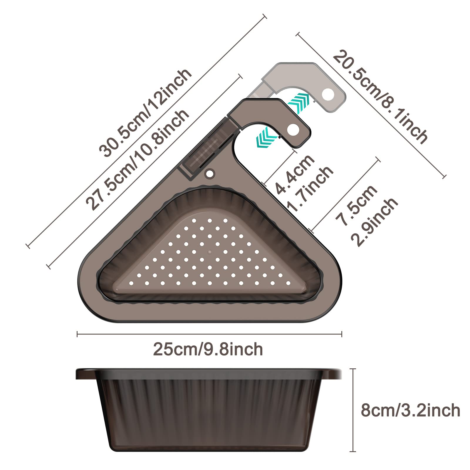 ledorr 3Pack Stretchable Sink Strainers for Kitchen Sink,Kitchen Sink Swan Drain Basket,Multi-Function Ktchen Sink Strainer Fits Most Sink