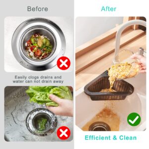 ledorr 3Pack Stretchable Sink Strainers for Kitchen Sink,Kitchen Sink Swan Drain Basket,Multi-Function Ktchen Sink Strainer Fits Most Sink