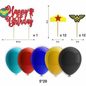 Seyal® Wondr Woman Theme Birthday Party Supplies