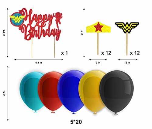 Seyal® Wondr Woman Theme Birthday Party Supplies