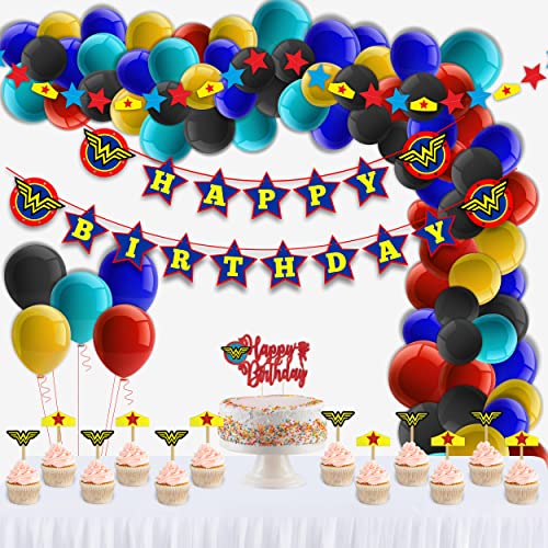 Seyal® Wondr Woman Theme Birthday Party Supplies