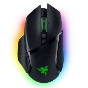 razer basilisk v3 pro customizable wireless gaming mouse: fast optical switches gen-3 - hyperscroll tilt wheel - chroma rgb - 11 programmable buttons - focus pro 30k sensor - classic black