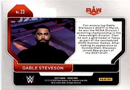 2022 Panini Prizm #23 Gable Steveson Raw Wrestling