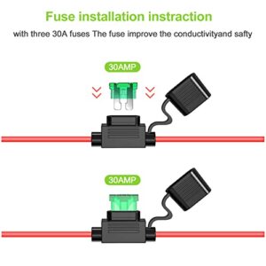 ZLWAWAOL Power Wheel Adapter with Fuse & Switch,Battery Adapter for Ryobi 18V Battery, with 14 Gauge Wire,Power Convertor for DIY Ride On Truck,RC Toys,Robotics and Work Lights