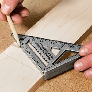 Swanson Tool Co Value Pack Includes 4 1/2 Inch Speed Trim Square and 6" Combination Square