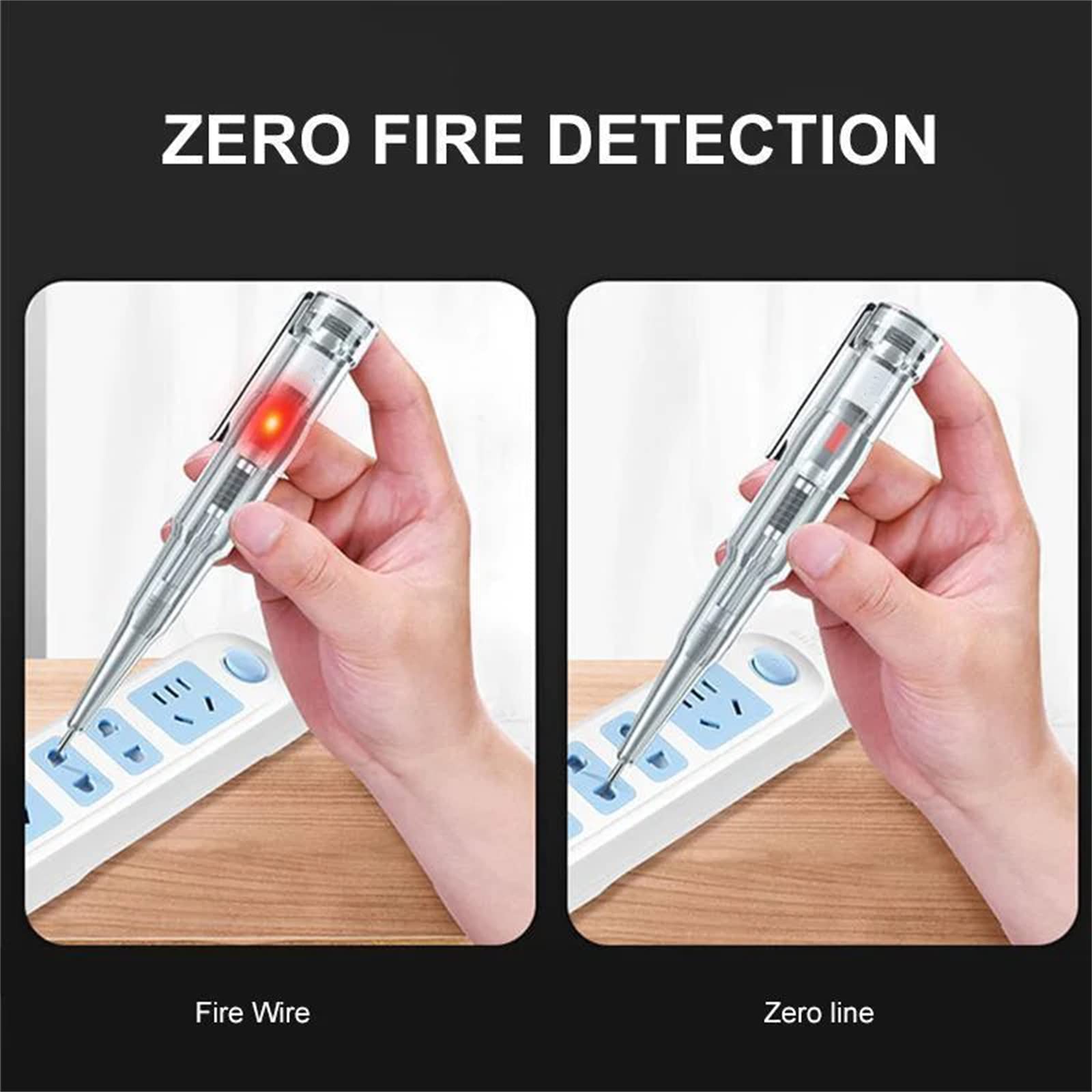 Responsive Electrical Tester Pen, Non Contact Voltage Tester Pen, Electrical Testers and Voltage Detector AC and DC Tester Pen, for Live and Null Wire Judgment (3pc)