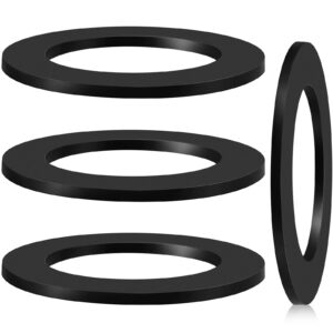 4 pcs 1-3/4-inch by 2-5/8-inch rubber gasket for tub drain shoe tub overflow gasket silicone bathtub drains seal