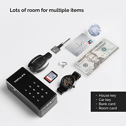 Key Lock Box Keybox Smart Lock Box for House Key Outdoor Wall Mounted Door Hanging, App Remotely Generates Bluetooth-Keys/Pin Codes Without Internet, Security Lock Box for Realtors Garage Spare Keys