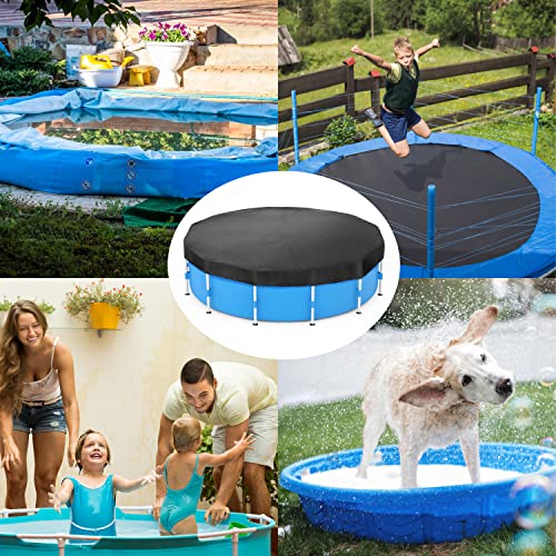 AUKAR Pool Covers for Above Ground Pools - 10 Feet Round Swimming Pool Cover, with Pool Cover Cable and Ratchet Kit