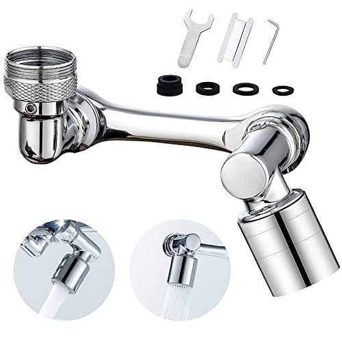 Universal Rotating Faucet, Splash Filter Faucet for Bedroom Face Washing, Gargle and Eye Flush Portable Washing