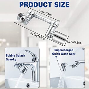 Universal Rotating Faucet, Splash Filter Faucet for Bedroom Face Washing, Gargle and Eye Flush Portable Washing