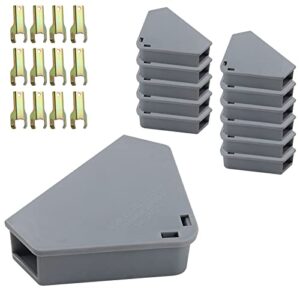 mouse station with keys grey 12 pack, key required mouse stations, mice stations, keeps children and pets safe indoor & outdoor