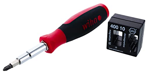 Wiha 77891 11inOne Multi-Driver with SoftFinish Handle & 40010 Magnetizer Demagnetizer