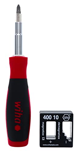 Wiha 77891 11inOne Multi-Driver with SoftFinish Handle & 40010 Magnetizer Demagnetizer