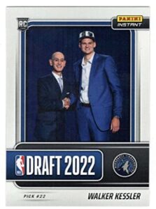 walker kessler rc 2022-23 panini instant draft night rookie /618#dn19 timberwolves cond nba basketball