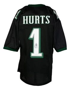 jalen hurts signed custom black pro style football jersey jsa