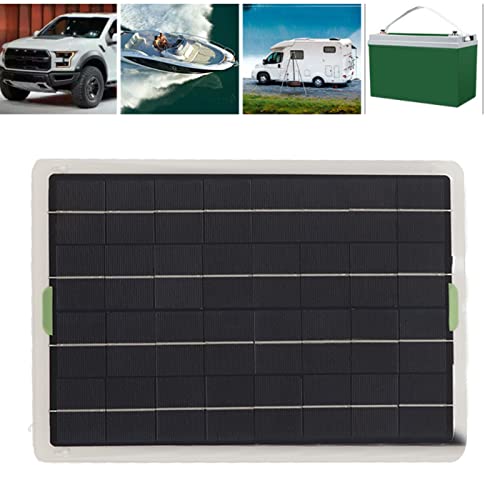 Solar Panel, Easy Installation 12V 20W High Efficiency Portable Solar Battery Maintainer for RV for Car