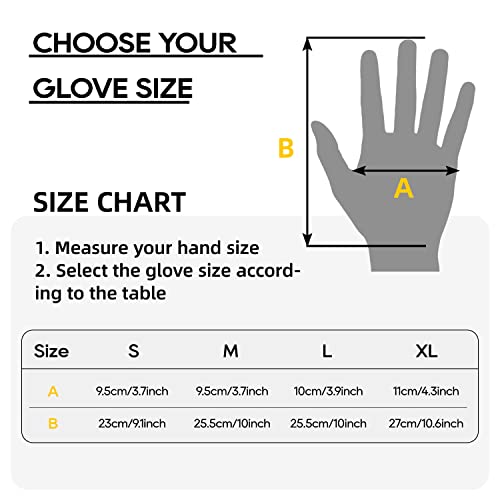 Schwer 6 Pairs Cut Resistant Gloves ANSI A6 Cut Proof Work Gloves, Touchscreen, for Men and Women Used to Woodworking, Glass Cutting, Construction, Cargo Handling, Material Sorting, Car Repair（M）