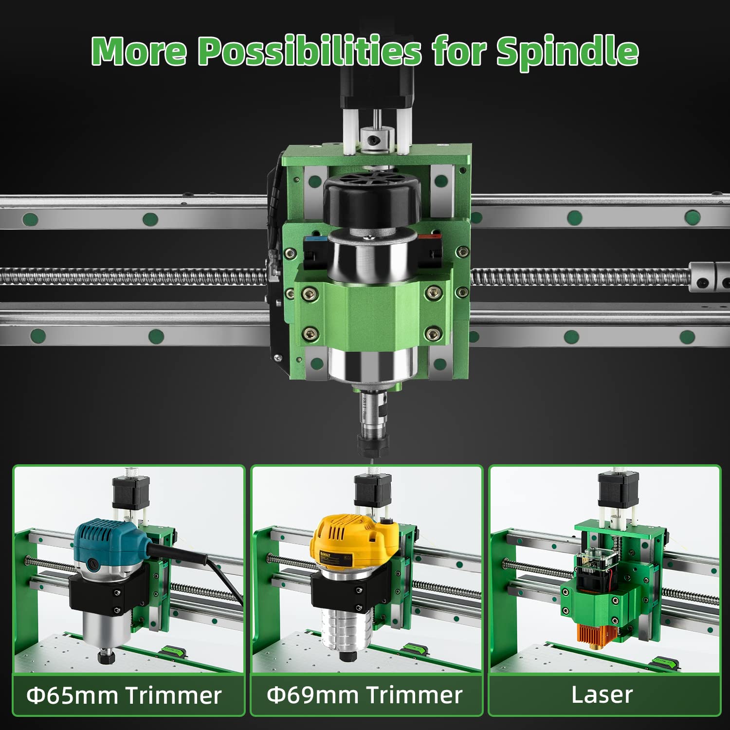 FoxAlien x WoodMads WM-3020 CNC Router for Metal Caving, 300W Spindle Linear Rails and Ball Screws 3-axis Milling Engraving Machine for Aluminum Copper Wood Acrylic