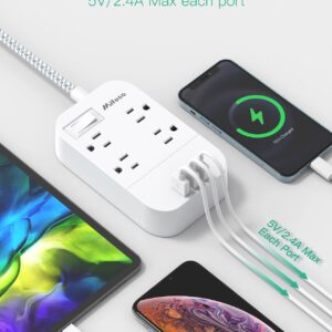 10FT Power Strip with 9 AC Outlets + 10FT Power Strip with USB