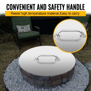 KODOM Fire Pit Heat Deflector 30’’x30’’x13’’ Inch, Stainless Steel Fire Pit Cover 1.5mm Thick, Fire Pit Burner Cover to Push Heat Down and Out with Carrying Handle and Foldable Legs