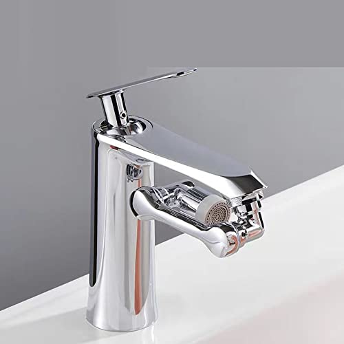 Universal 1080° Large-Angle Rotating Faucet Extender, Adjustable Faucet Extender Aerator Robotic Arm Water Nozzle Faucet Adaptor, Kitchen Splash Filter Tap Extend with 2 Water Outlet Modes