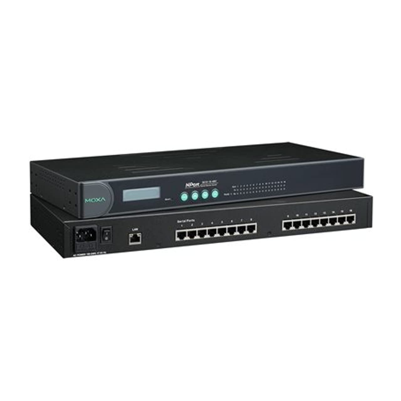 NPort 5630-16, Device Server, 16 Serial Port RS-422/485, 10/100 Ethernet, RJ-45, 15KV ESD, 110V, 0-60°C