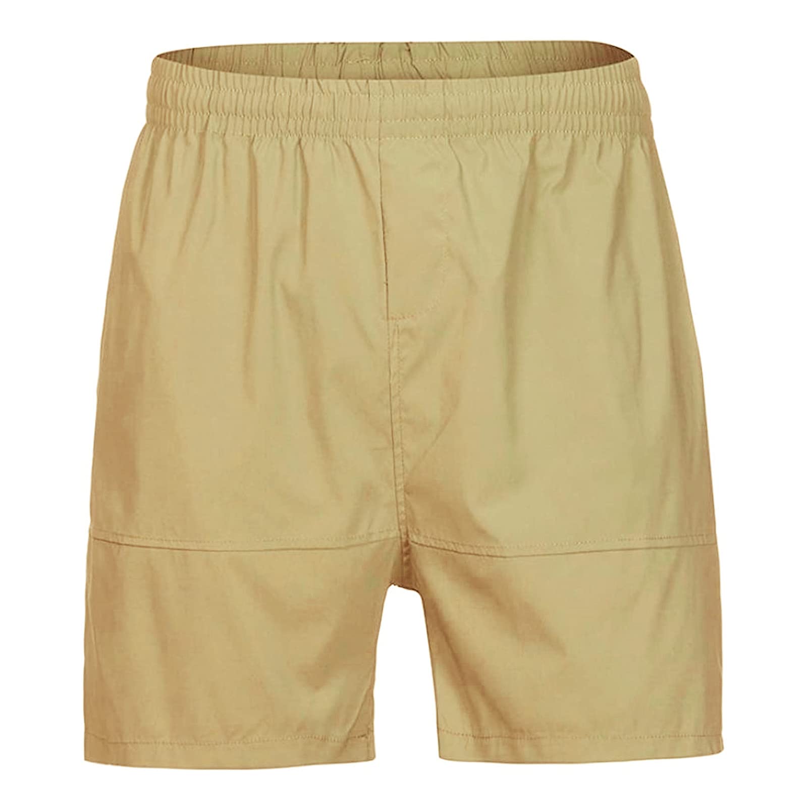 Men's Workout Sports Shorts Quick Dry Lightweight Running Gym Shorts Casual Summer Beach Swim Trunks with Pockets (Khaki,X-Large)