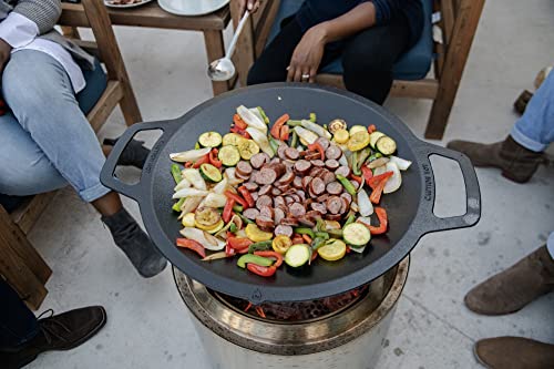 Solo Stove Yukon Cast Iron Wok Cooking Bundle 2.0 | Portable Smokeless Fire Pit, Stand, Woktop & Hub, Wood Burning, Removable Ash Pan, Stainless Steel/Cast Iron, H: 26.25in x Dia: 25.75in, 62lbs