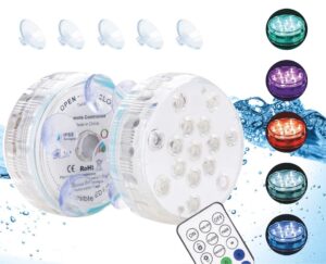 spa lights for hot tub,waterproof 15 leds and 16 colors changing spa lights, wireless pond light,bathtub lights,pool light with magnet and 5 suction cups,hot tub light,3xaa battery operated