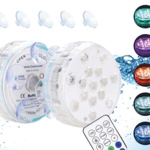 Spa Lights for Hot Tub,Waterproof 15 LEDs and 16 Colors Changing Spa Lights, Wireless Pond Light,Bathtub Lights,Pool Light with Magnet and 5 Suction Cups,Hot tub Light,3xAA Battery Operated