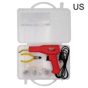 New Upgrade Plastic Welder Garage Tools Staplers Machine Staple PVC Plastic,50W Staplers Welding Machine (Red, One Size)