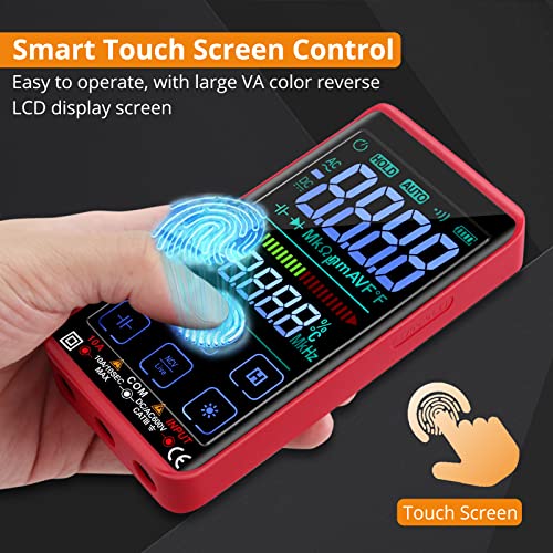 Proster Digital Multimeter TRMS Meter Voltage Current Capacitance Tester Temperature NCV (Touch Screen TRMS Meter)