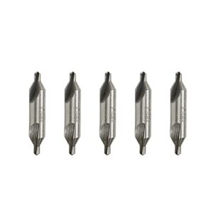 rannb center bits drill 5mm tip diameter hss center spotting drill bit countersink tools for lathe metalworking -5pcs