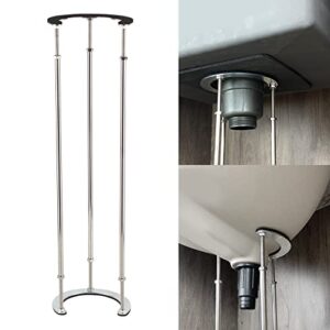 special for kitchen sink tyestand st-3 undermount sink brackets stainless steel sink legs adjustable sink support installation kit for kitchen and bathroom sinks (high:18.1-26in(46-66cm)|diam:4.7in)