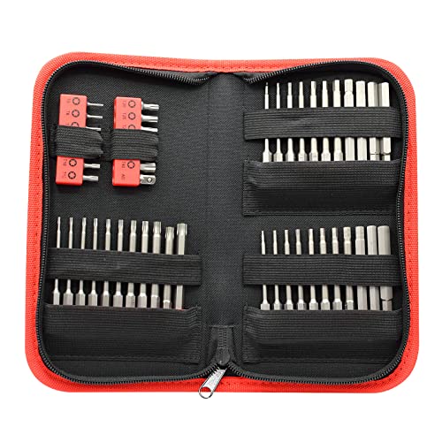 TOOLEAGUE 47PCS Hex Head Allen Wrench Drill Bit Set Metric and SAE,Alan Wrench Key Power Drill Bit Set 1/4" Quick Change Release Shank Magnetic Screwdriver Bit Set for Assembling Furniture