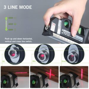 Green and Red Laser Level, Qooltek Multipurpose Cross Line Laser for hanging pictures