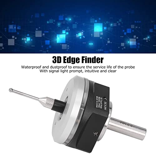 CNC 3D Touch Probe Edge Finder, Professional High Accuracy Electronic Edge Finder Locator Support XYZ Coordinate Stroke, 3D Sensor Kit for Mach3, GRBL CNC Lathe Equipment