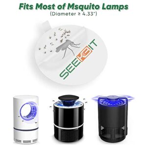 28PCS Mosquito Trap Refill Glue Boards for Indoor Insect Traps with 4.3" or Bigger Bottom Tray, 4.3" Mosquito Lamp Refillable Glue Pads Fits Most Models Indoor Mosquito Traps Bug Catcher